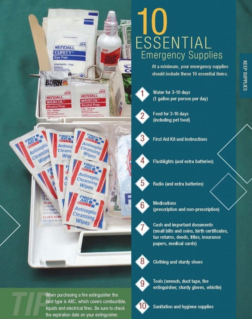 Ready LA County | Ten Essential Emergency Supplies